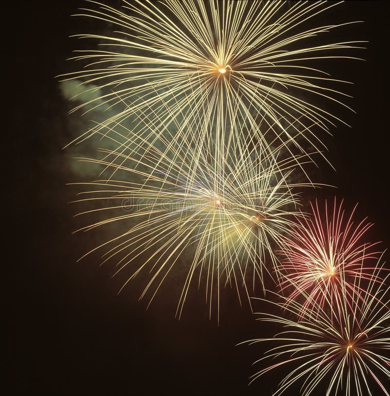 Fireworks at night. stock image. Image of glowing, liberty - 20038385