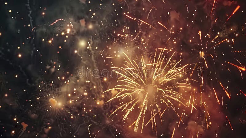 Fireworks in the Night, Fireworks Background, Colored Fireworks Wallpaper Stock Illustration ...