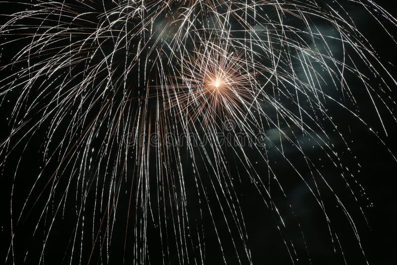 Fireworks at night stock illustration. Illustration of dark - 84257256