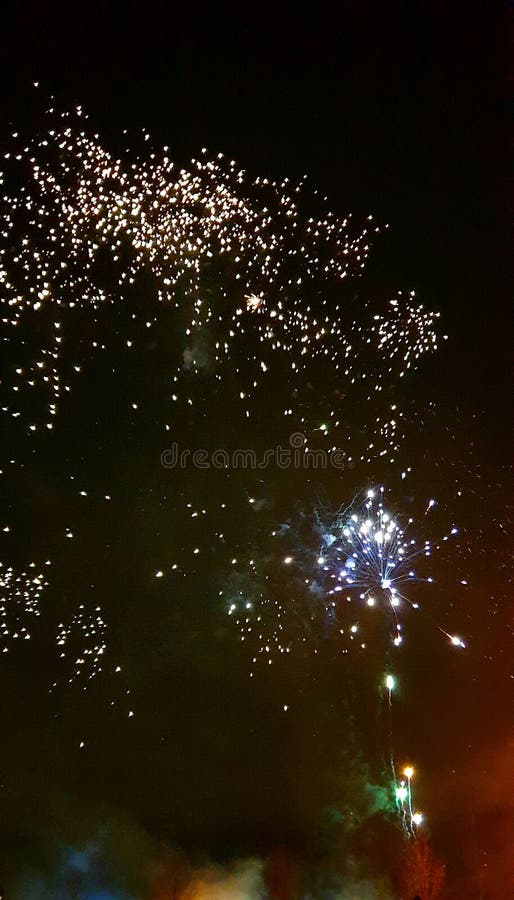 Fireworks Night, Explosion of Colour Stock Photo - Image of explosion ...