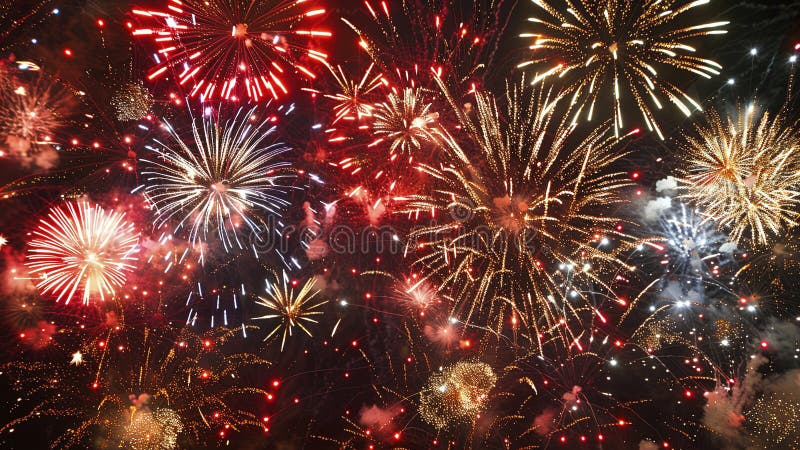 Fireworks in the Night, Fireworks Background, Colored Fireworks ...