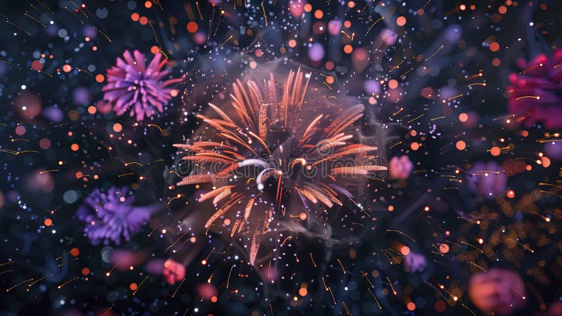 Fireworks in the Night, Fireworks Background, Colored Fireworks ...