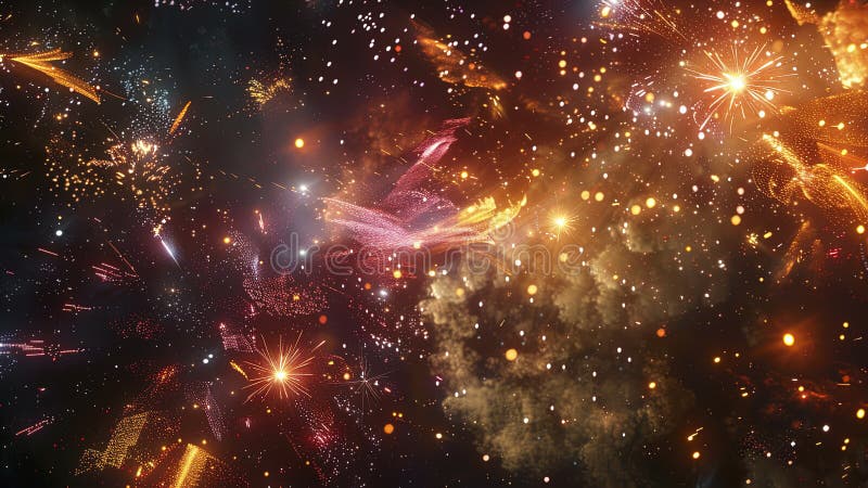 Fireworks in the Night, Fireworks Background, Colored Fireworks ...