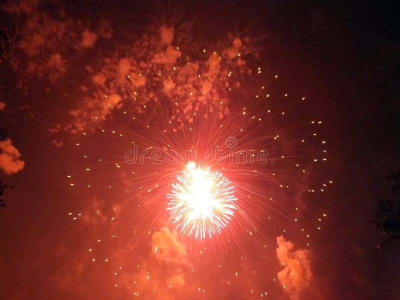 Fireworks in the night stock image. Image of flame, night - 262028063