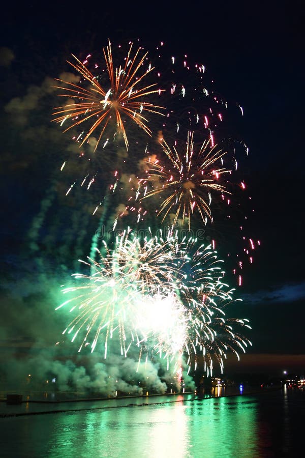 Fireworks stock image. Image of light, salute, show, celebrate - 43807395