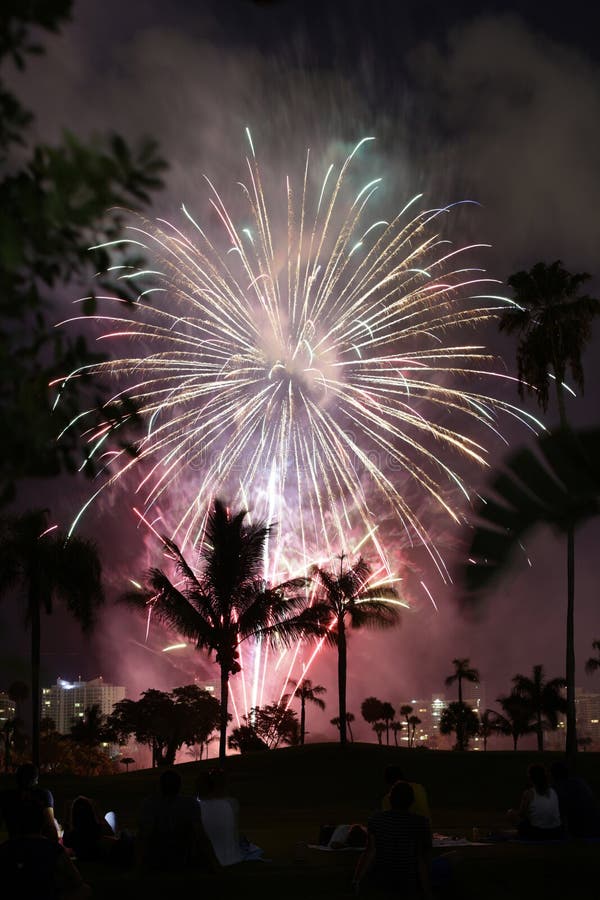 Fireworks at night stock image. Image of fireworks, explosion - 56293093