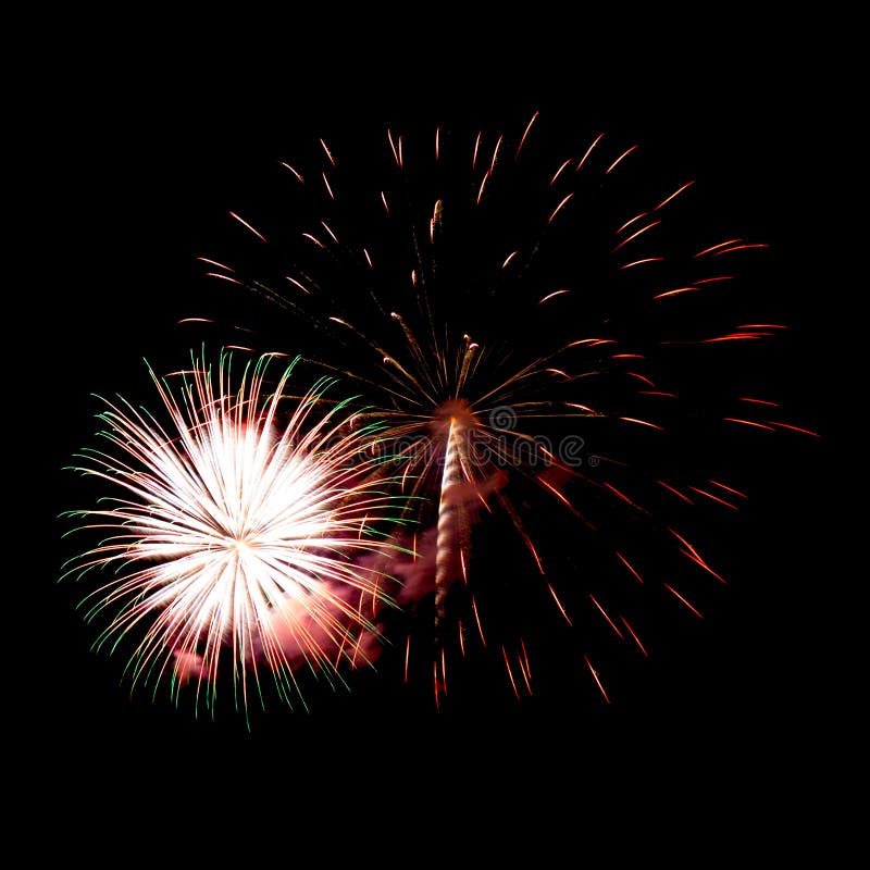 Fireworks on a night sky stock photo. Image of festival - 130236866
