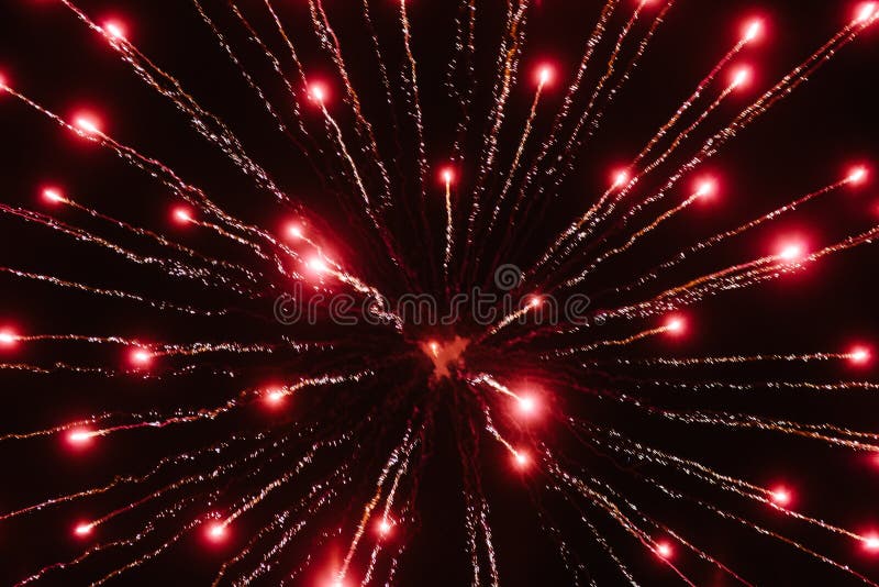 Fireworks in the Night Sky. Multicolored Fireworks at Night Stock Image ...