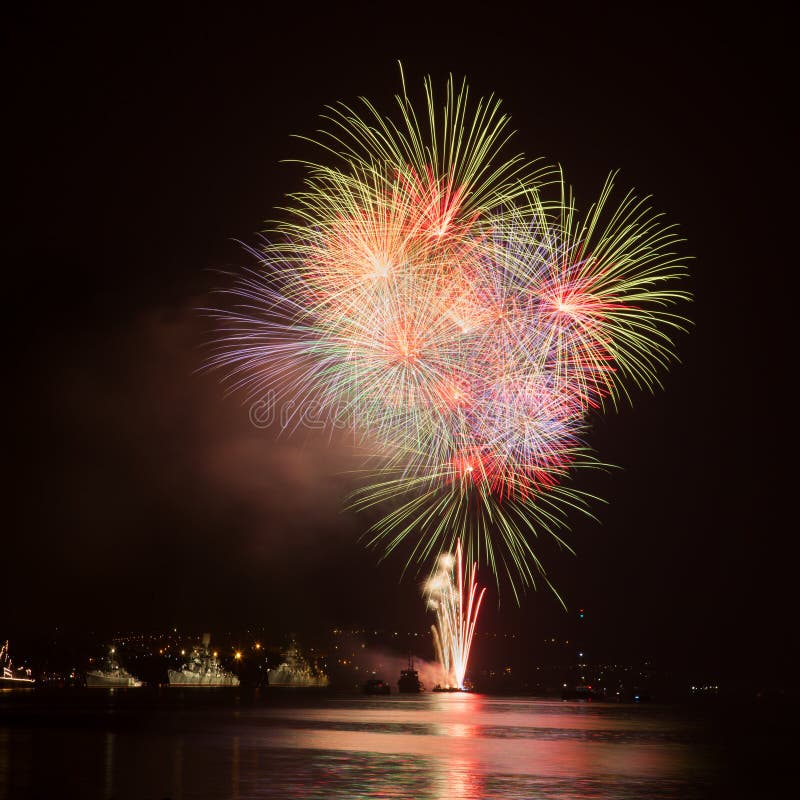 Fireworks stock photo. Image of bright, holiday, abstract - 40995828