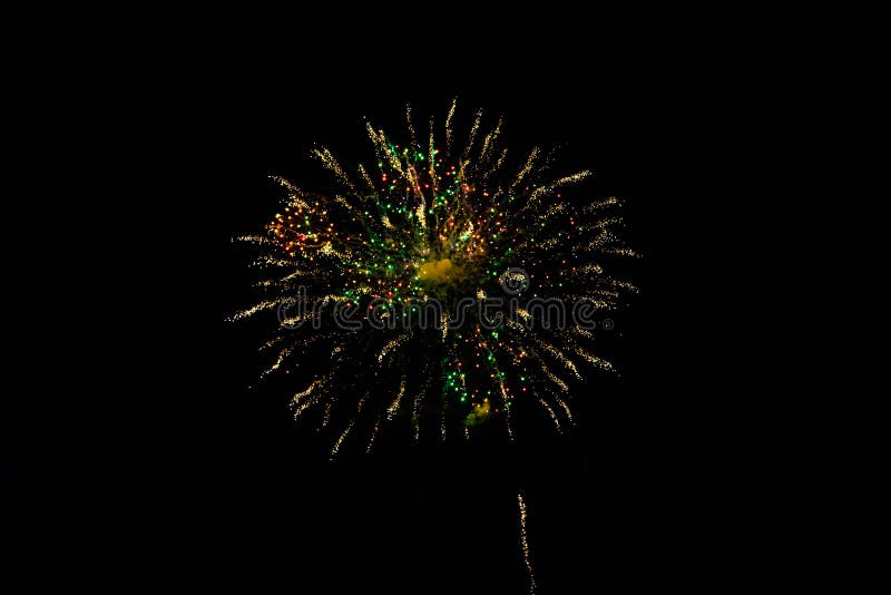 Fireworks in the night sky stock image. Image of bright - 44004129