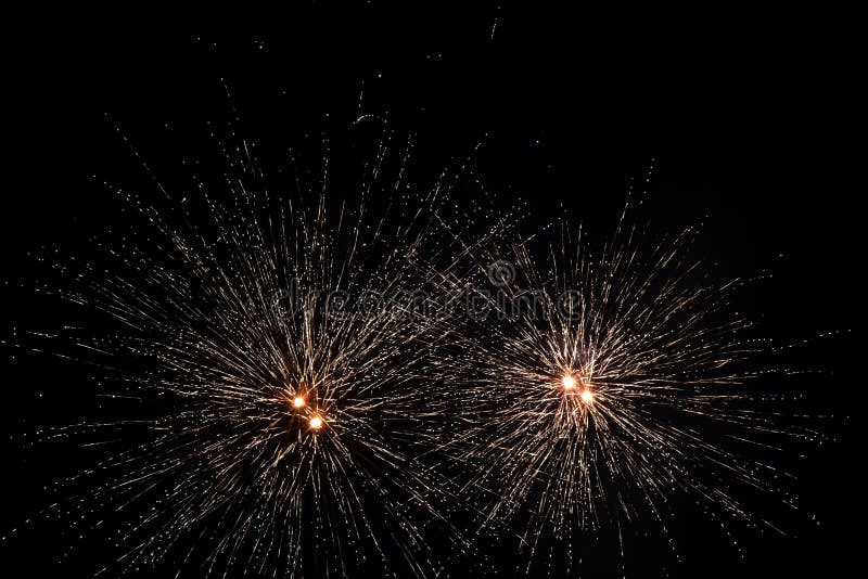 Fireworks over black sky stock image. Image of burst - 124067493