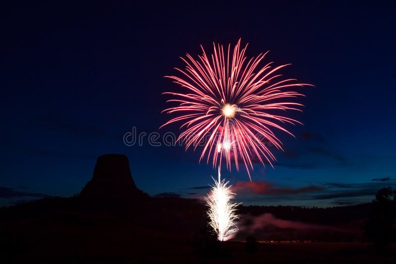 Fourth of July Fireworks stock photo. Image of explosion - 171608946