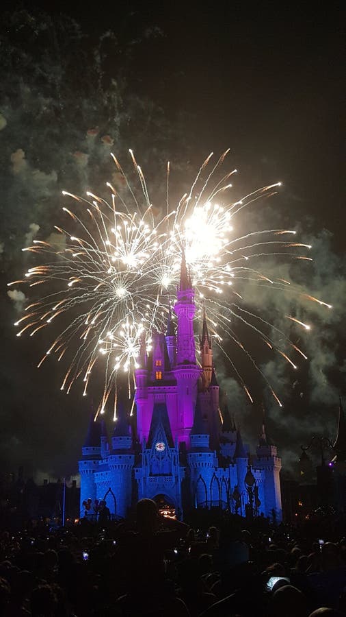 Fireworks editorial photo. Image of magic, disney, castle - 113242281