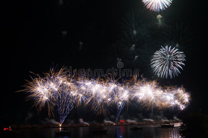 Fireworks stock photo. Image of fireworks, harborfest - 42924524