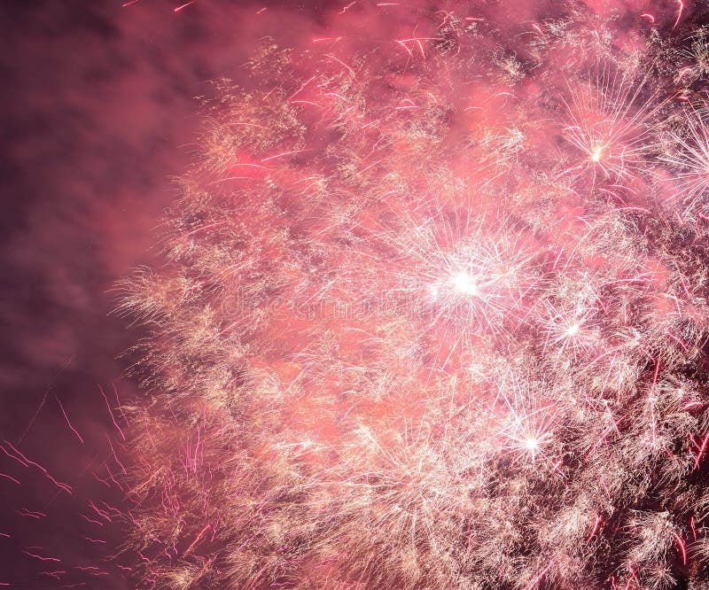 Fireworks Pattern in Pink Colors Stock Photo - Image of celebration ...