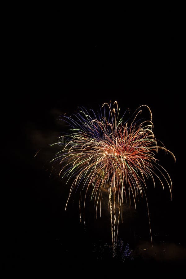 Fireworks stock photo. Image of explosion, golden, light - 43237658