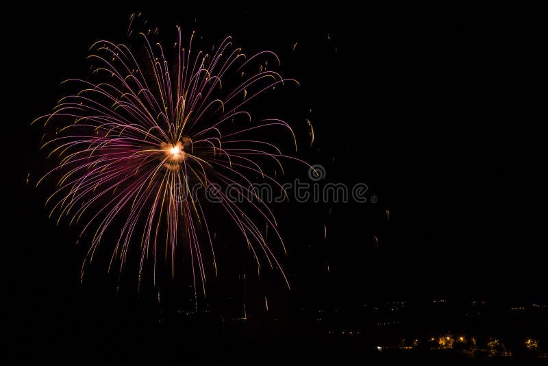 Fireworks stock image. Image of fire, year, light, pyrotechnical - 43237737