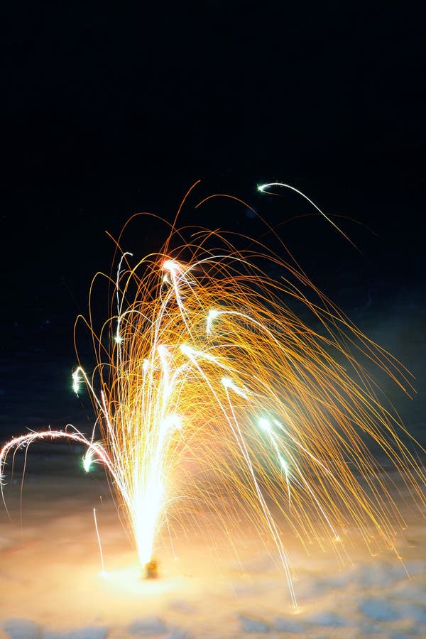 Fireworks. stock image. Image of holiday, bright, black - 36036501