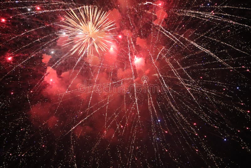 Fireworks Red Forth July 4th Stock Photo - Image of patrioric, america ...