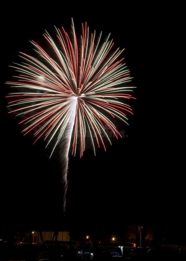 Fireworks Red and Light Green Stock Photo - Image of lake, capture ...