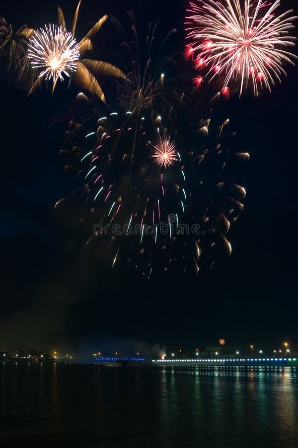 Fireworks. ring and balls stock image. Image of beautiful - 2398169