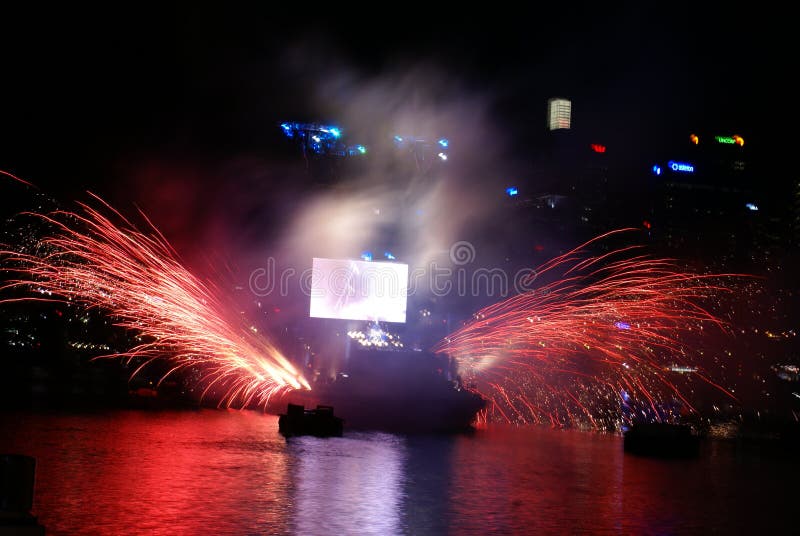 Fireworks & Rock N Roll Stock Image - Image of carnival, peril: 2069061