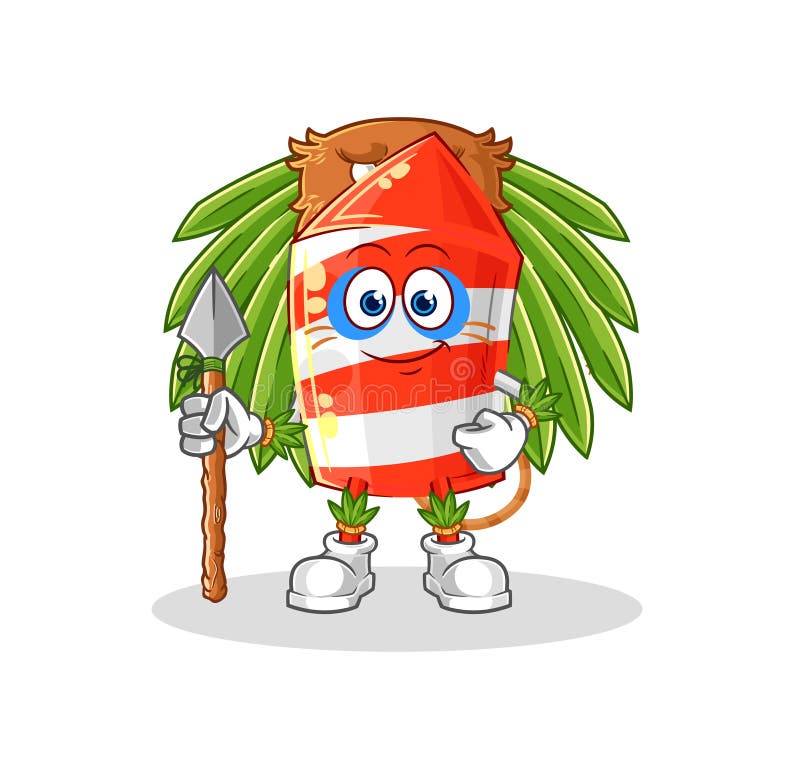 Rocket Tribal Man Mascot Stock Illustrations – 2 Rocket Tribal Man ...