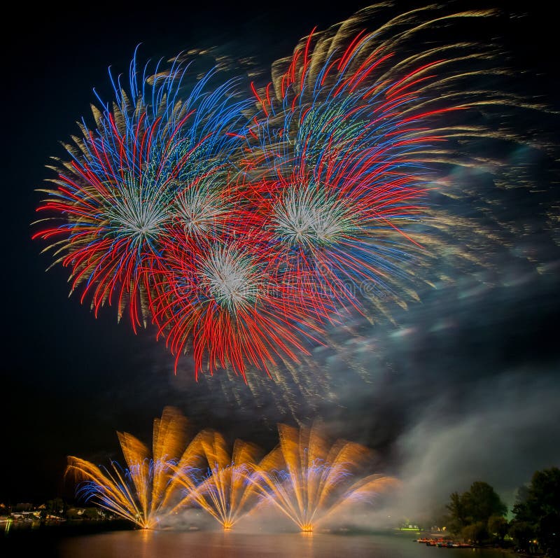 Fireworks stock image. Image of noise, pyrotechnics, colour - 88480269