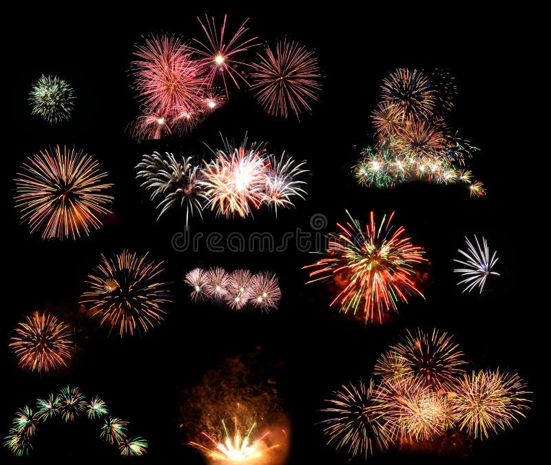 Fireworks set stock image. Image of decorative, celebrate - 57067965