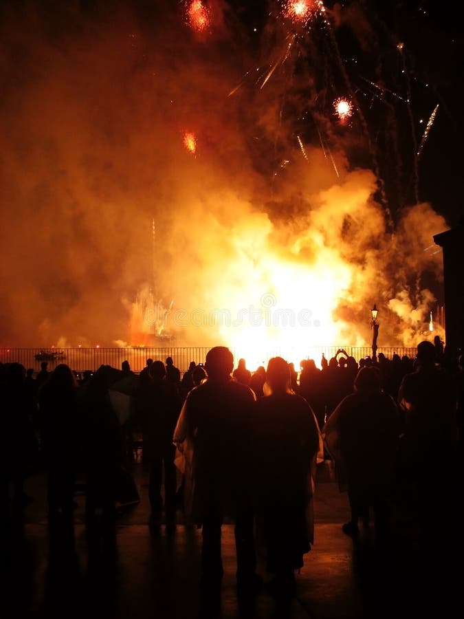 Fireworks show stock image. Image of entertainment, party - 8191657