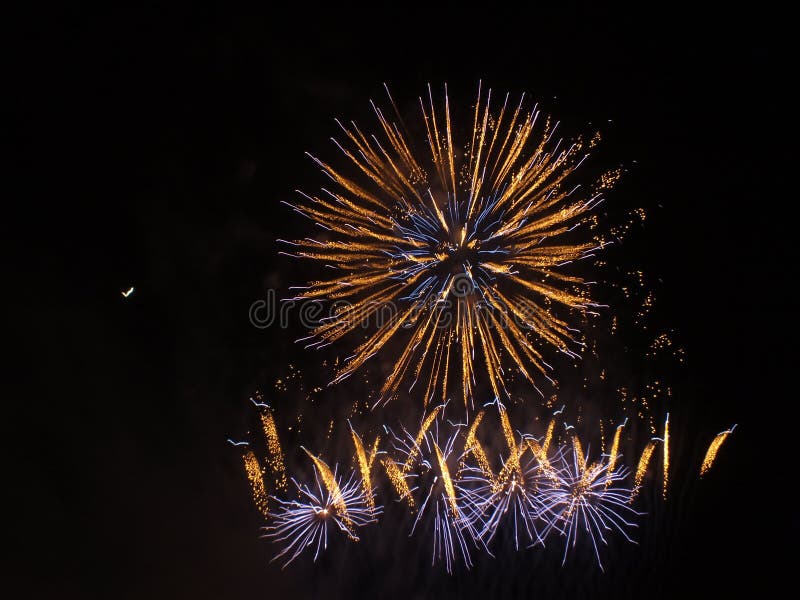 Fireworks show stock photo. Image of artificial, show - 107572716