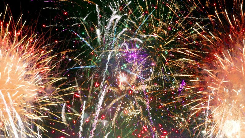 Fireworks Show - Sharp Vibrant Clean LOOP Stock Footage - Video of ...