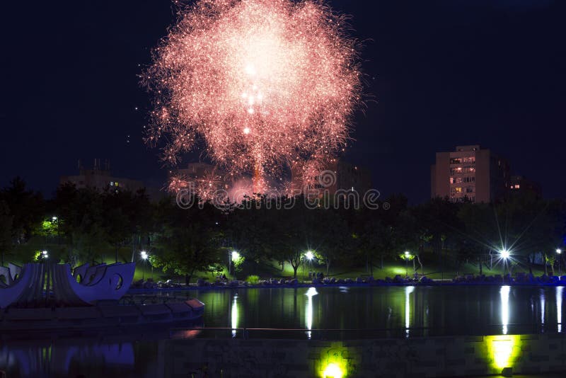 Fireworks show stock photo. Image of celebration, event - 61189160