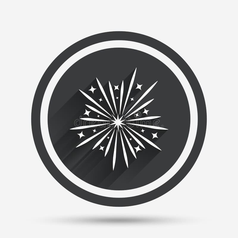 Fireworks Sign Icon. Explosive Pyrotechnic Show. Stock Vector ...