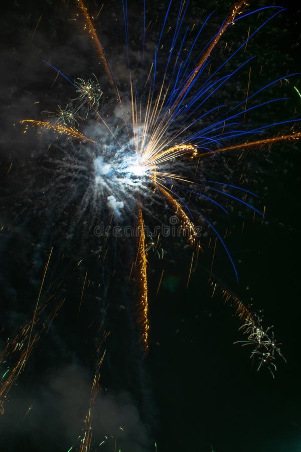 Fireworks in the sky stock image. Image of beauty, countdown - 154323065