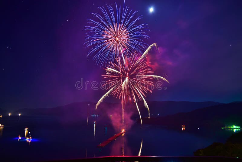 Fireworks, Sky, Event, Atmosphere of Earth Stock Image - Image of night ...