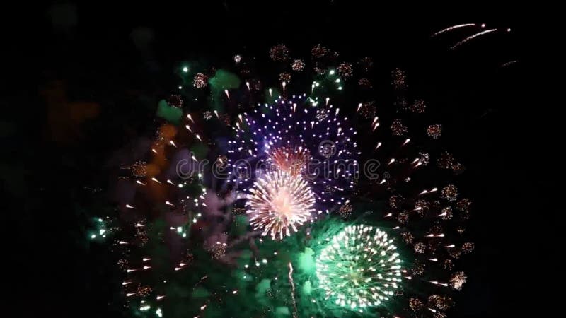 Fireworks in the Sky Stock Image Black Background Stock Image - Image ...