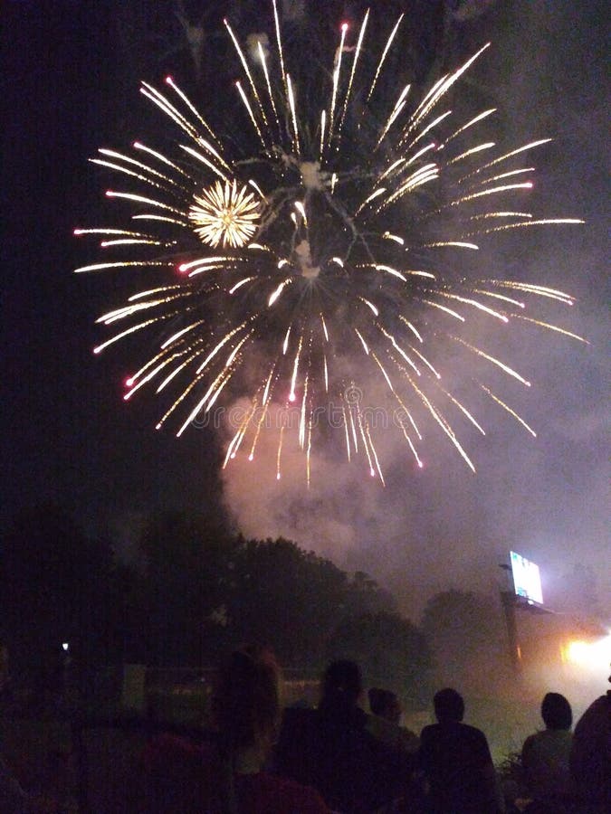 Fireworks in the Sky stock photo. Image of park, light - 267885214