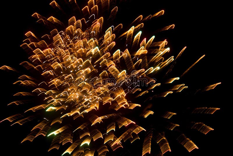 Fireworks in the Sky at Night As Background Stock Image - Image of ...