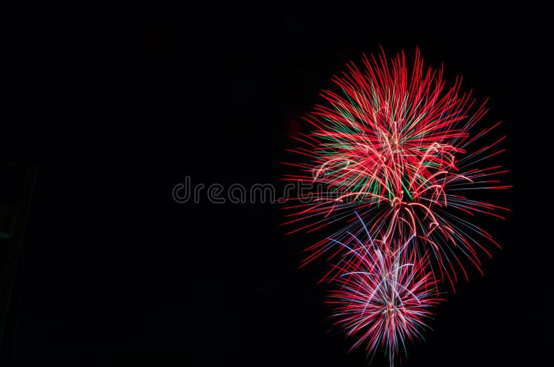 Fireworks in the sky stock image. Image of fireworks - 57329651
