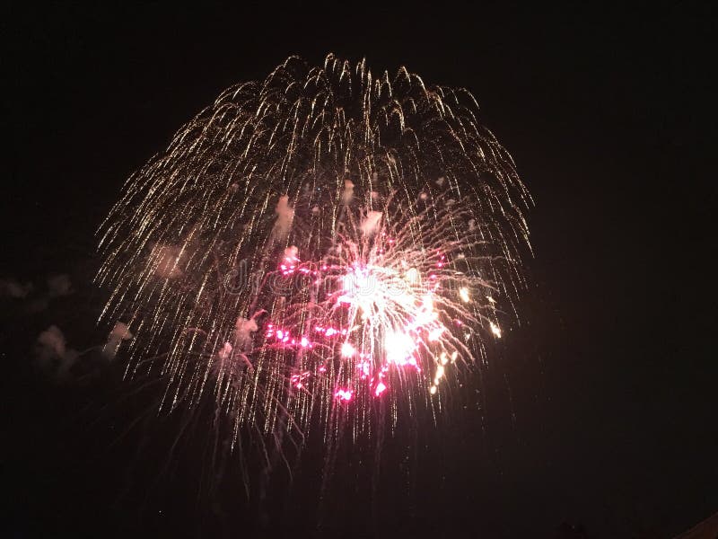 Fireworks in the Sky Series 1 Stock Image - Image of summer ...