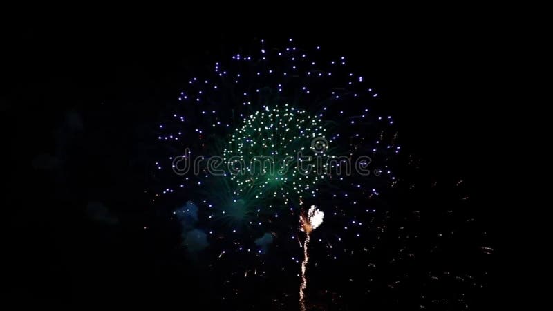 Fireworks in the Sky Stock Image Black Background Stock Illustration ...