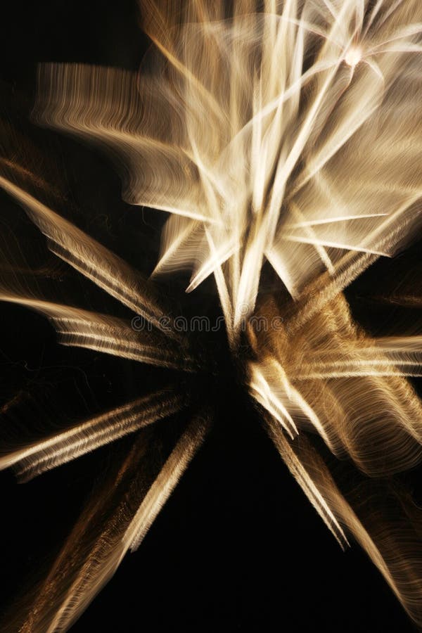 Fireworks with Slow Shutter Speed Stock Image - Image of design ...