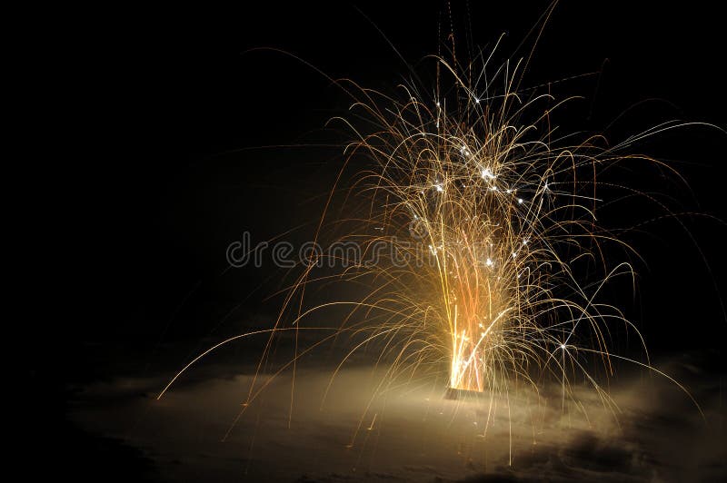 Fireworks on snow stock photo. Image of snow, glacier - 31410970