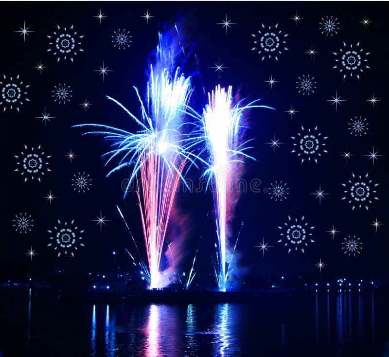 Celebratory Firework. Illustration Stock Illustration - Illustration of ...