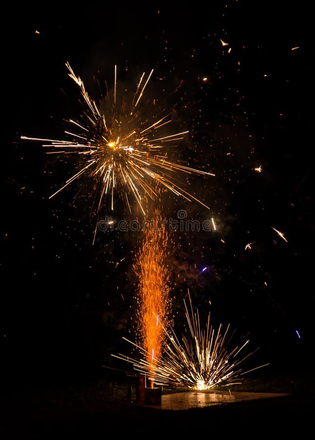 Fireworks Sparks stock photo. Image of display, light - 47411030