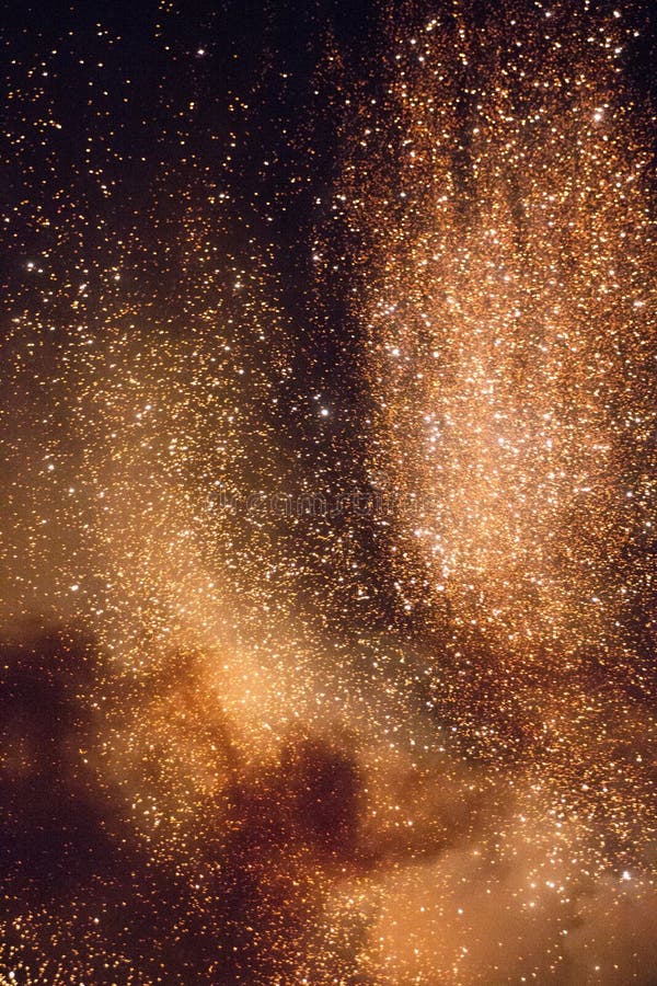 Fireworks stars stock image. Image of night, fire, foci - 64684235