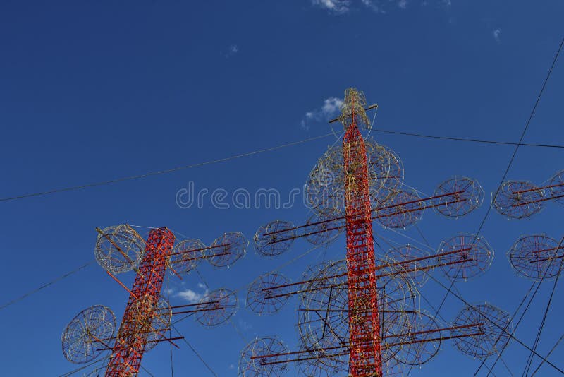Fireworks Structure or Castle, Base for Pyrotechnics, Show in Mexico ...