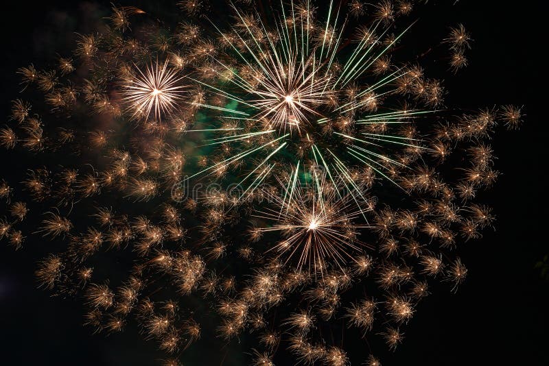 Fireworks at the Summer Party Stock Photo - Image of fire, colorful ...