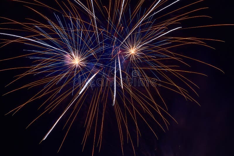 Fireworks at the Summer Party Stock Image - Image of firework, festive ...